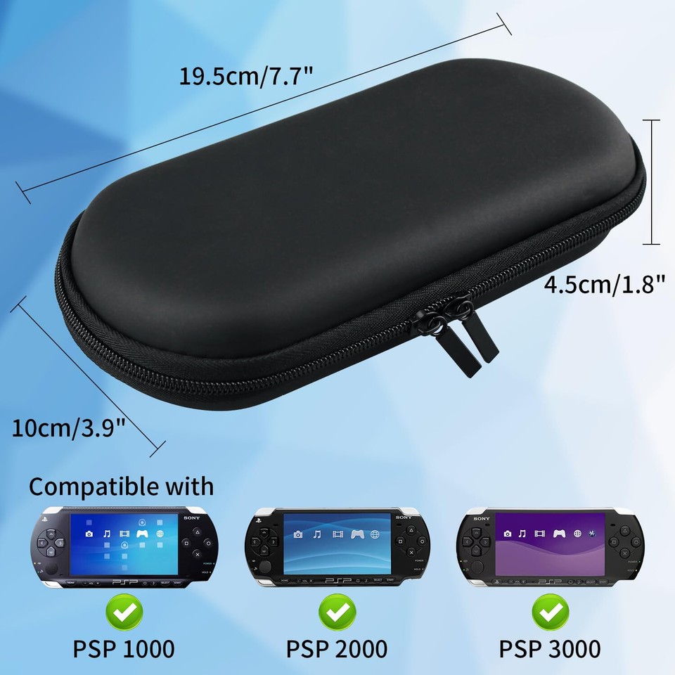 EVA Storage Case Protective Pouch Bag for Sony PSP 3000/2000/1000 Game ...