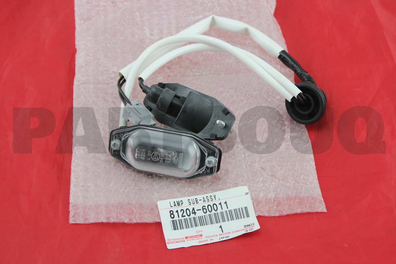 8120460011 Genuine Toyota LAMP UNIT, LICENSE PLATE 81204-60011 | eBay
