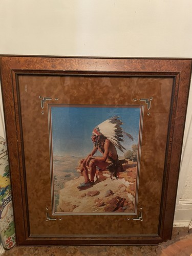 W. R. Leigh Vintage Print Of Indian Painting In 1918 Matted In Antique ...