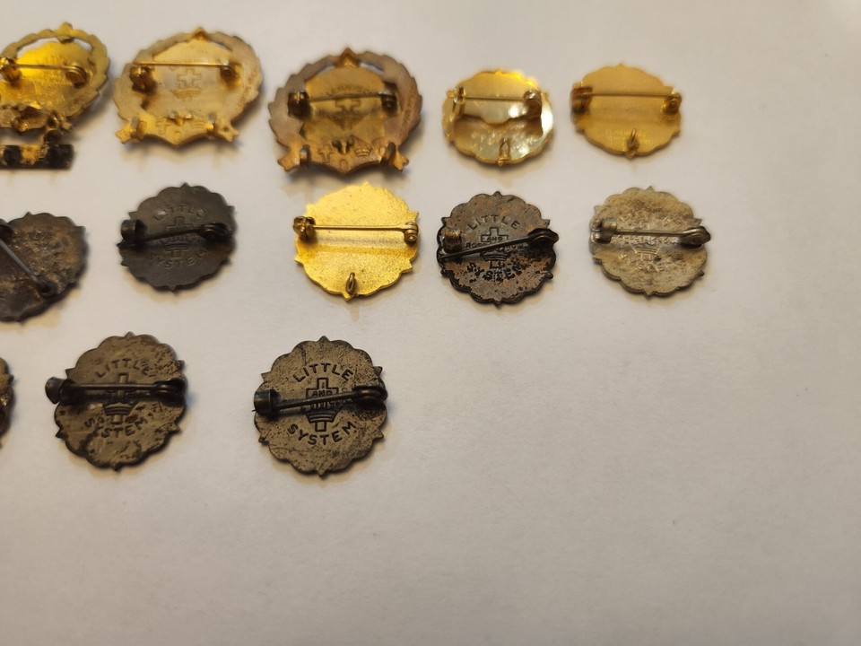 Lot of 16 Vintage Christian Pins Sunday School Cross and Crown Pins | eBay