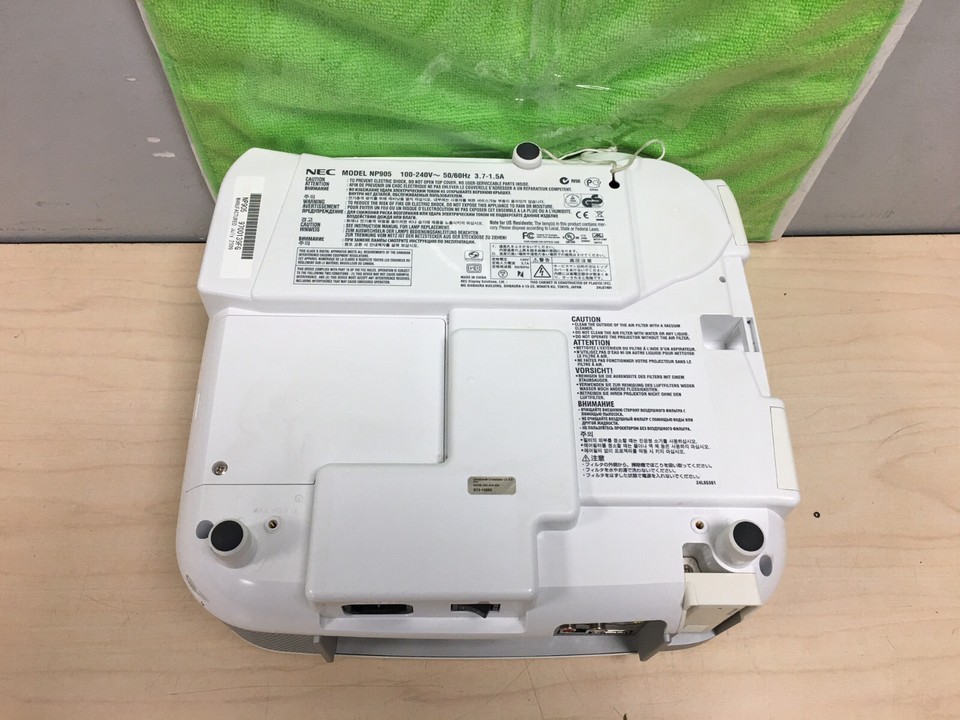 NEC NP905 LCD Projector - No Remote (448 hours) 805736022490 | eBay