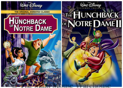 The Hunchback of Notre Dame I and II Disney Animated Movie Bundle 1 & 2 ...
