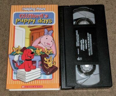 Clifford's Puppy Days Helping Paws VHS Tape Kid's Movie RARE HTF ONLY 1 ...