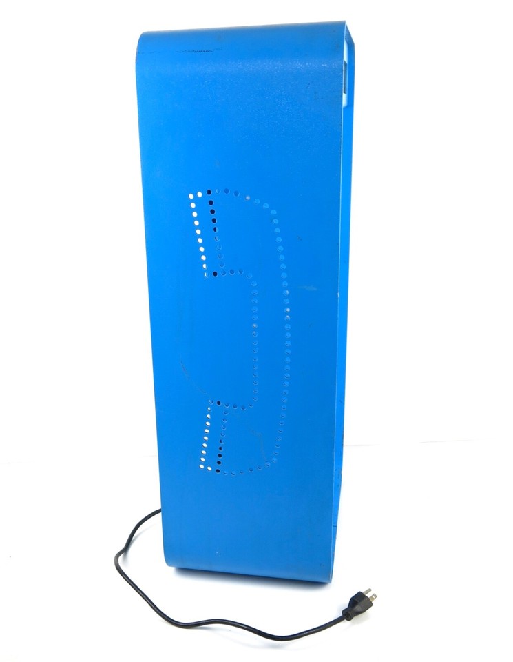 Vintage Aluminum Blue Pay Phone Booth Telephone Enclosure w/ Working ...