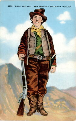 Billy the Kid New Mexico outlaw Sheriff Pat Garrett Fort Postcard | eBay