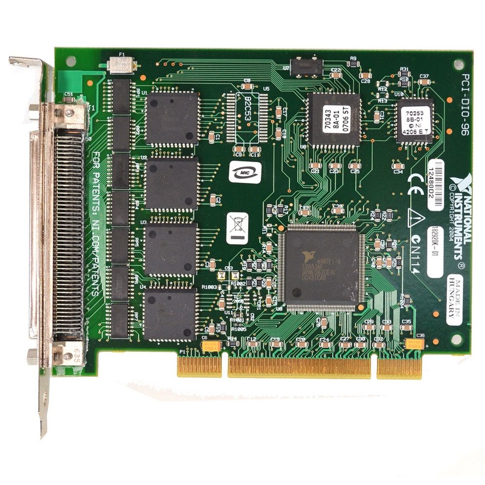 National Instruments PCI-DIO-96 DAQ Card Digital I/O Interface 182920K ...