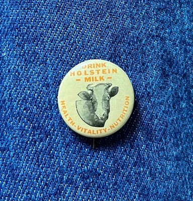 Scarce 1930's Drink Holstein Milk For Health, Vitality, Nutrition 7/8 ...