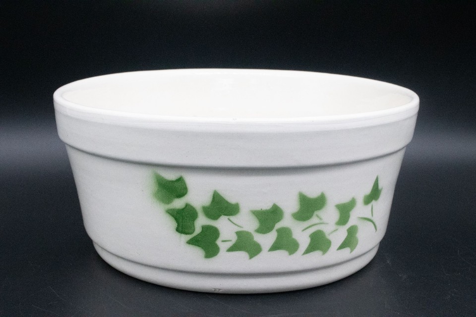 Vintage Large 10" Ceramic MP Pottery Glazed Ivy Design Planter Pot Used ...