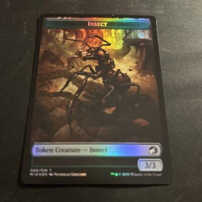Human Token / Insect Tokenfoil MTG Innistrad: Midnight Hunt 009 New ...