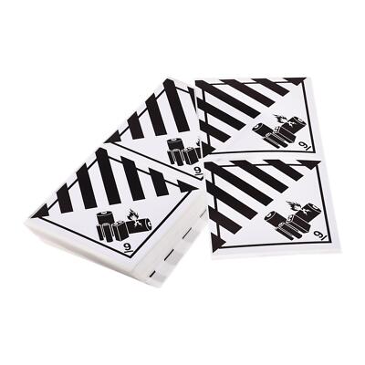 Square Hazard Class 9 UN3480 Batteries Labels 100 pcs | eBay UK