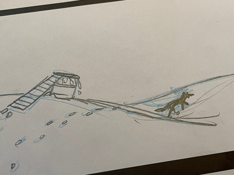 Balto Original Movie Storyboard Drawing Art Animation Boris & Balto #2 ...