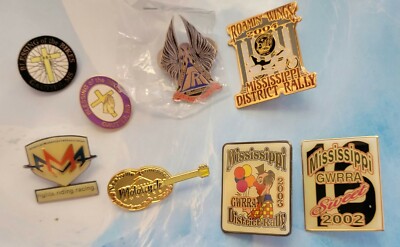 Vintage 8 Motorcycle Trike vest pin lot GWRRA Rally Blessings ...