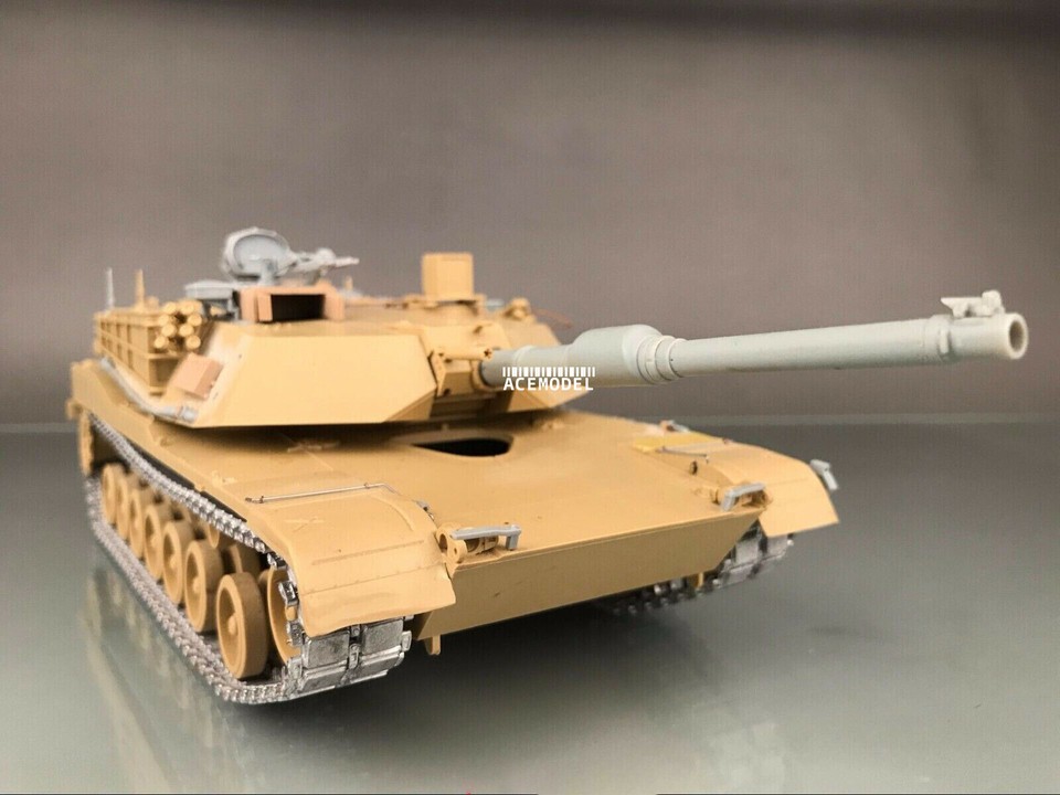1/35 US M1A1/M1A2 Abrams Main Battle Tank Metal Track/Gun Barrel Detail ...