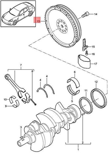 Genuine PORSCHE Panamera 970 Dual-Mass Flywheel 97011402010 | eBay
