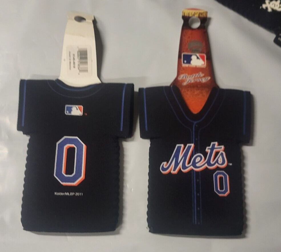 Lot of 2 New York Mets Bottle Jersey Beer Holder Can Cooler Sleeves NEW ...