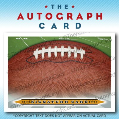 The Autograph Card Blank Signature cards FOOTBALL! | eBay