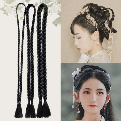 Twist Braid Wig Long Braided Hair Braided Hair Rope Hanfu Cosplay Hair ...