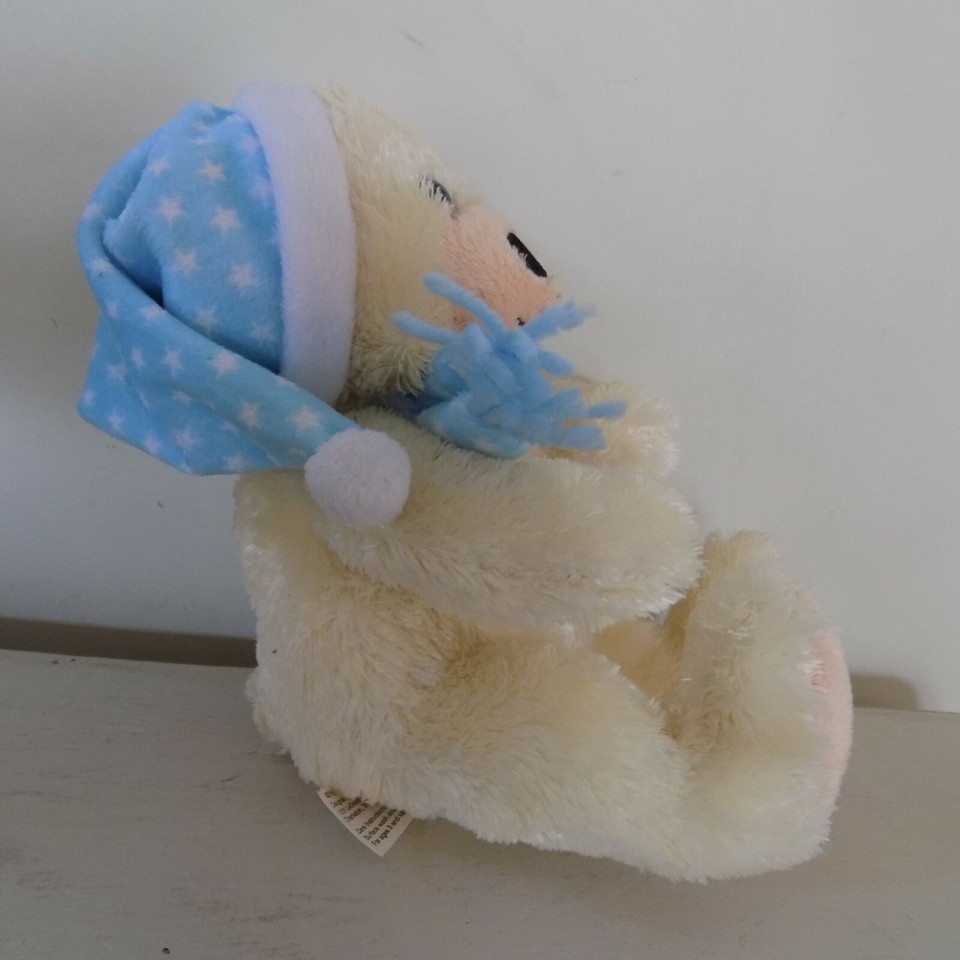Winkeez Small Plush Teddy Bear Light Blue Star Santa Hat Scarf 2015 | eBay