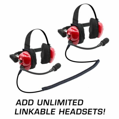 NASCAR Headsets for Race Fan Linkable Intercom Scanner Over The Ear ...