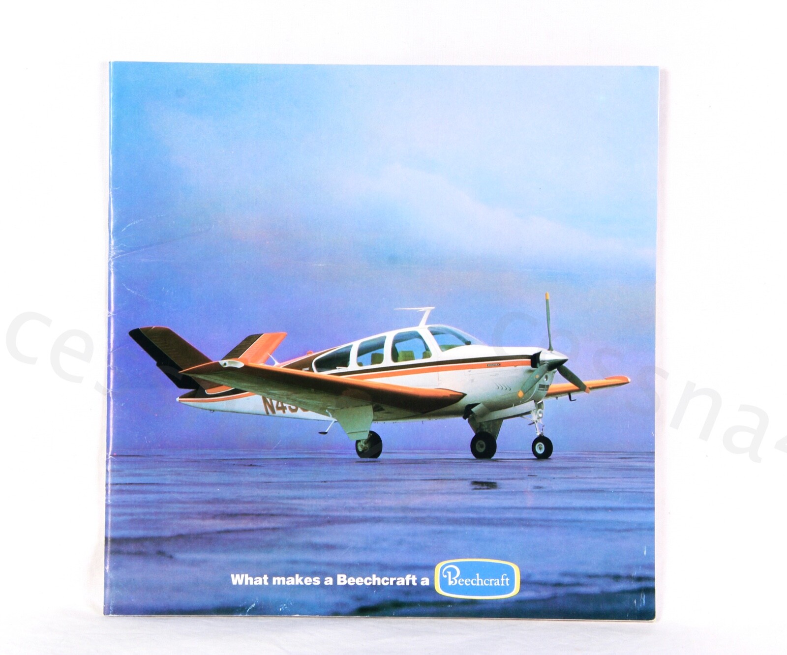 BEECHCRAFT Original Factory Color Brochure Vintage USA 18 Pages Creases ...