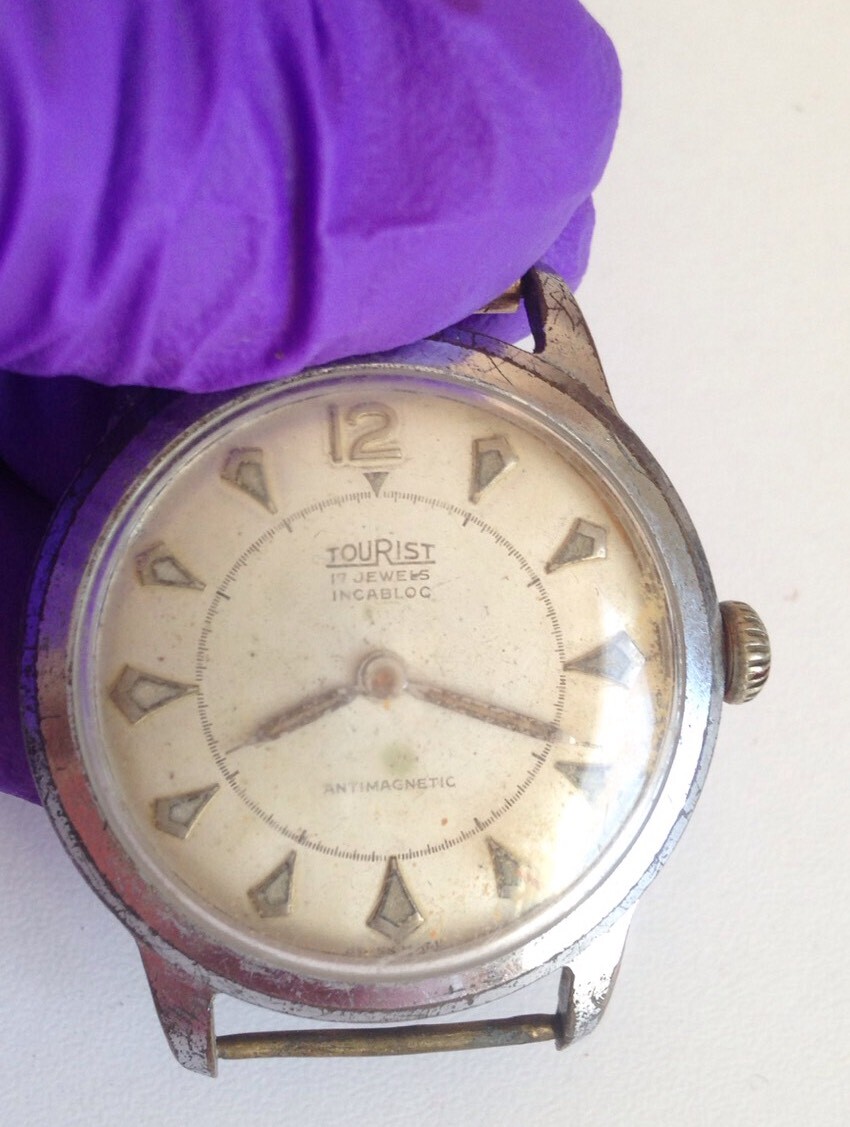 TOURIST 17 JEWELS INCABLOC ANTIMAGNETIC - RELOJ TOURIST ANTIGUO TOURIST ...