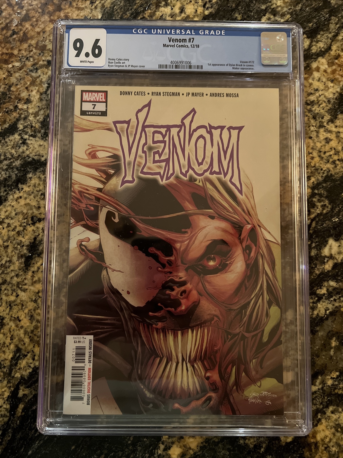 Venom #7 CGC 9.6, Marvel 2018, 1st Cameo of Dylan Brock, Venom's Son | eBay