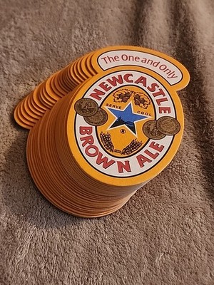 Lot of 25 New Castle Brown Ale Beer Coasters Bar Glass Mat Coaster ...