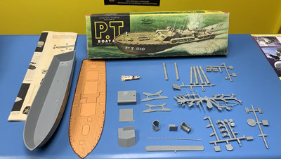 1950s Paul Lindberg Line PT-518 TORPEDO BOAT Model Kit #701 Original ...