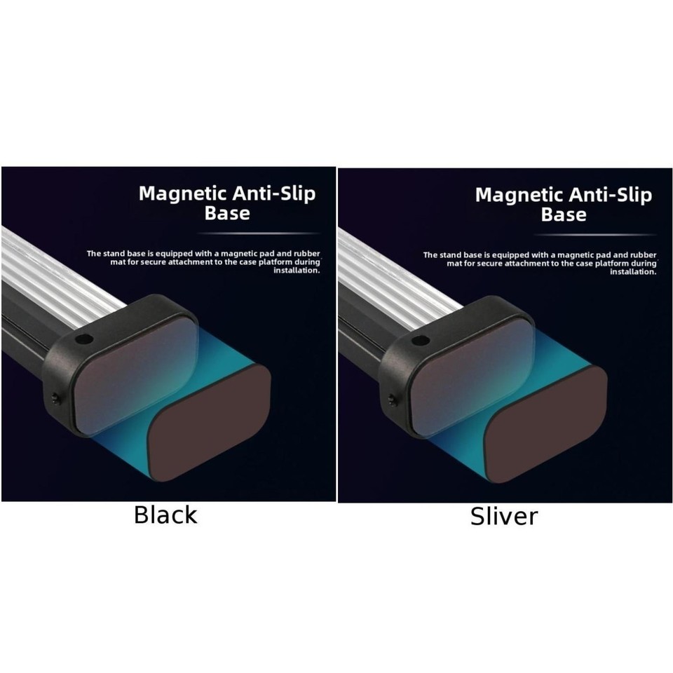 Magnetic Base Stand ARGB GPU Support Magnetic Base Tempered Glass ...