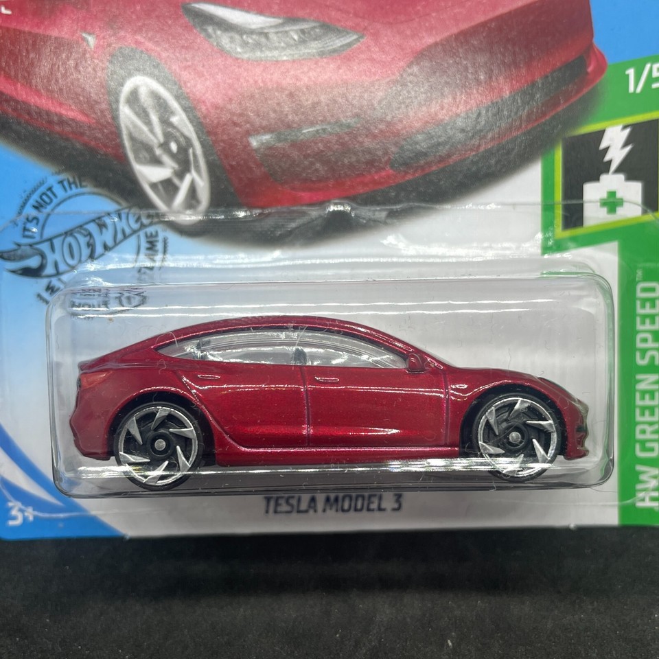 Hot Wheels Tesla Model 3 - 2017 Hot Wheels Green Speed Red | eBay