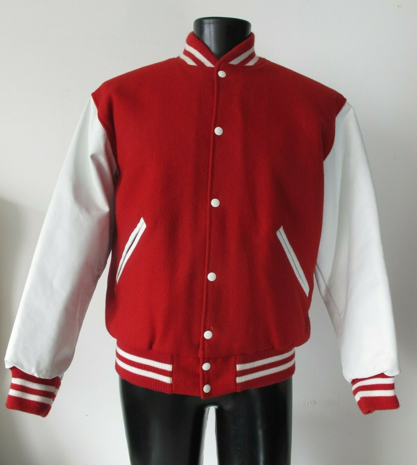 Cheshire Soccer High School Varsity Jacket Red & Whit… - Gem
