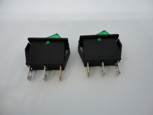 2Pc Pack KCD3 T125 15A 250V 20A 125V AC CB Power Button Rocker Switch 3 ...