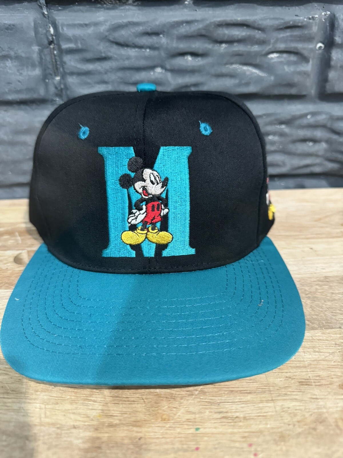 VTG 90s Mickey Mouse Disney Unlimited Snapback Hat Cap - Gem