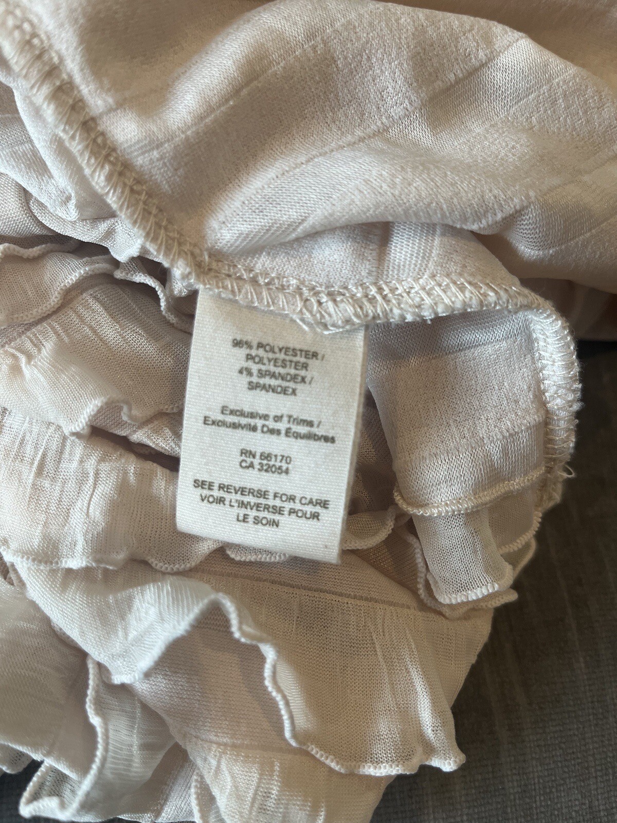 FREE PEOPLE Ruffle Mini skirt. Nude/Beige/Cream Tier … - Gem