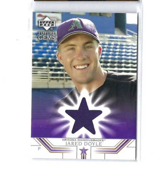 2002 MLB Upper Deck Jersey Relic Gems Jared Doyle Arizona Diamondbacks ...