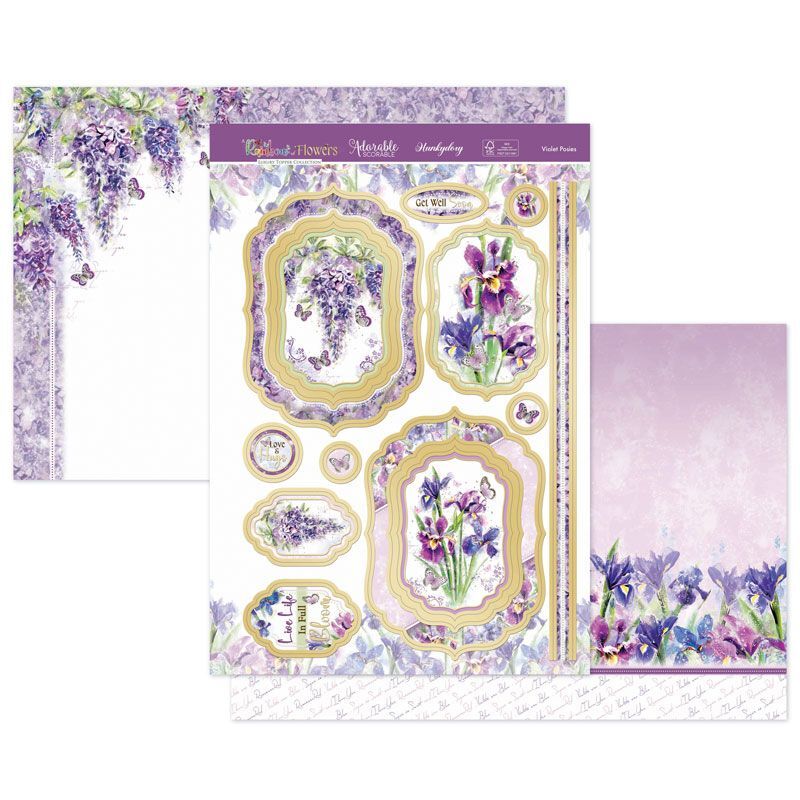Hunkydory Greeting & Birthday Card Making Kits Luxury Topper Set Pack ...