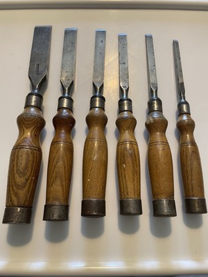 Robert Sorby Bevel Edge Bench Chisel Set 6 Piece. Antique Carpentry ...
