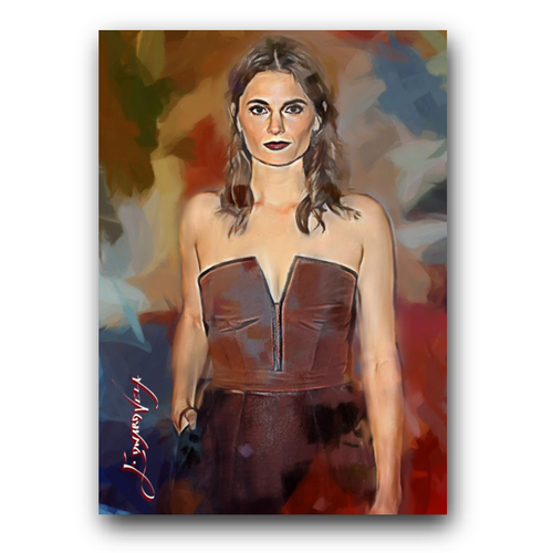 Stana Katic #17 Art Card Limited 28/50 Edward Vela Signed (Celebrities ...