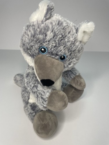 Plush Gray Fox Wolf Stuffed Animal Toy 10" Kelly Marie Progressive ...