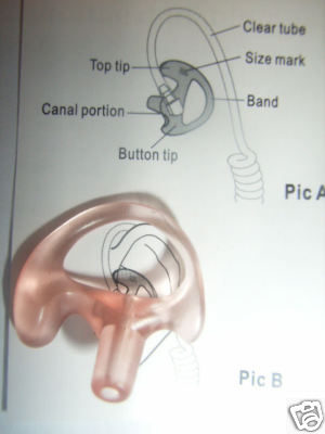 TETRA Airwave Police Acoustic gel earpiece ear mould - SMALL RIGHT | eBay