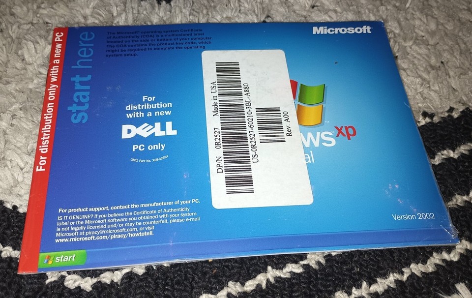 Dell Windows XP Professional SP1a Operating System Reinstallation CD 32 ...
