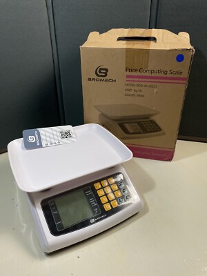 Bromech WHITE Price Computing Scale Model: BCS-30-JC231 66lbs Max ...