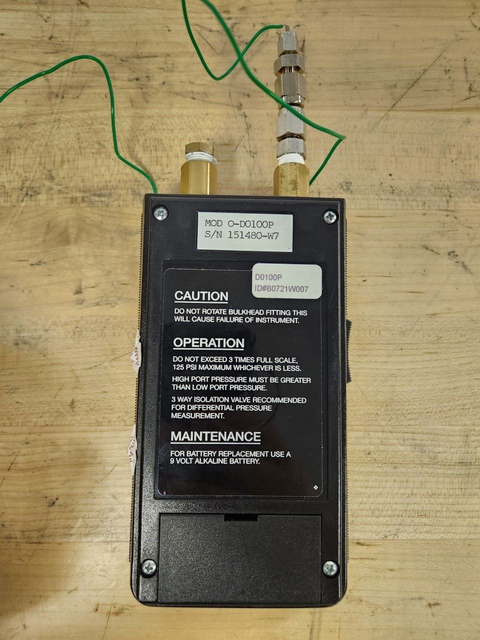 OMEGA Engineering Hhp-201 Digital Manometer Inches H2o Working for sale ...