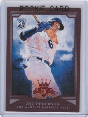 JOC PEDERSON ROOKIE CARD Dodgers Chicago Cubs Baseball DIAMOND KINGS ...