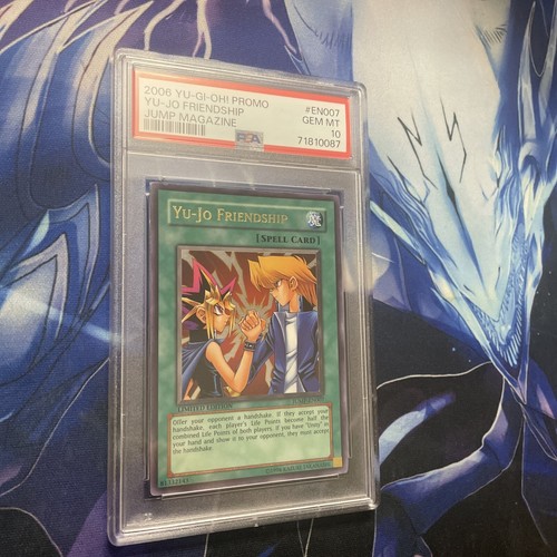 Yugioh! Yu-Jo Friendship JUMP-EN007 Ultra Rare Limited Edition PSA 10 ...