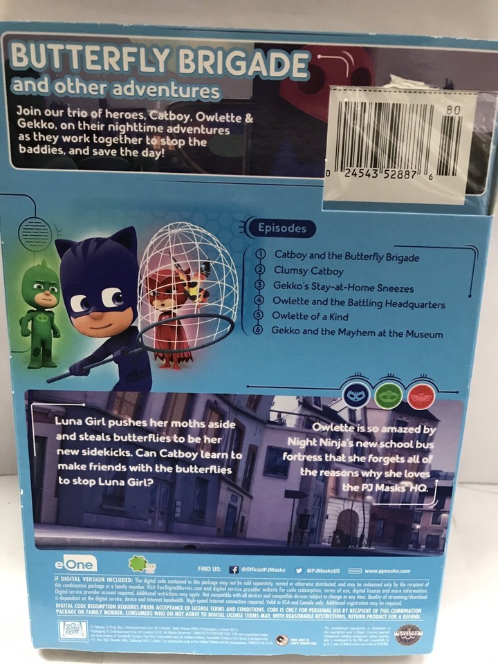 📌 PJ Masks: Butterfly Brigade (DVD, 2019) 24543528876| eBay