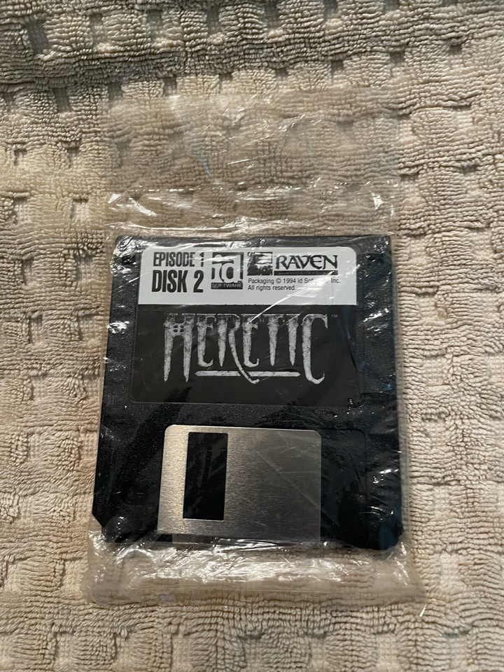 Vintage 1994 ID Software Raven Heretic Episode 1 Disk 1 & 2 Sealed Rare ...