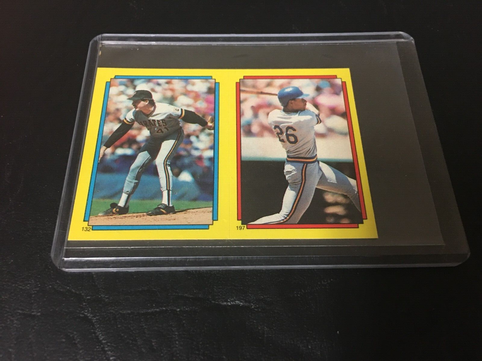 MARK McGWIRE 1988 TOPPS MINI CARD w STICKER #132 & #197 MINI CARD #36 ...