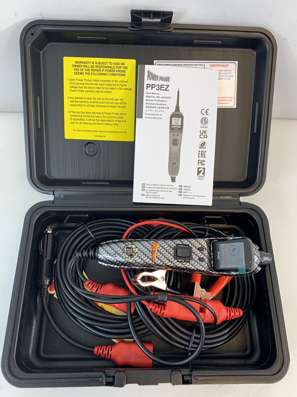 NEW Power Probe 3EZ Circuit Tester Kit w/Leads, Car adapter, Case ...