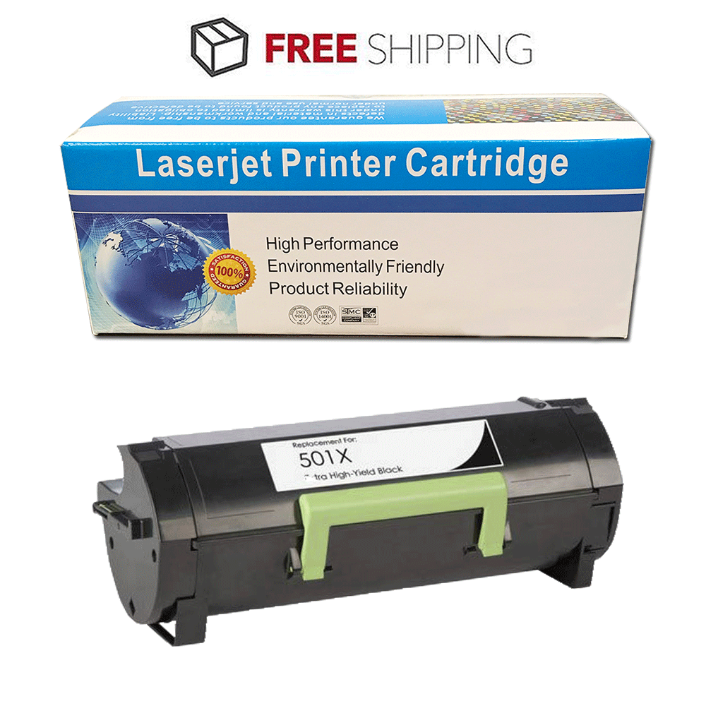 1 PK Toner for Lexmark 50F1X00 MS510dn MS610dn MS410dn MS610de MS610dte ...